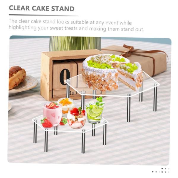 Quality Acrylic Cupcake Display Stand Set Stackable Dessert Showcase For Party Weddings for sale