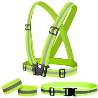 China Adjustable 1.5cm Reflective Hi Vis Running Gear 42*52cm factory