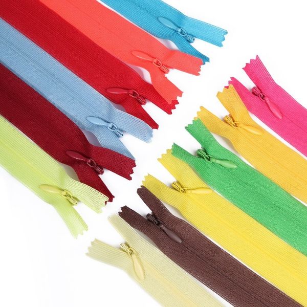 Quality Nylon Lace Invisible Zipper Colorful Spot Throw Pillow Cushion Plastic Zippers for sale