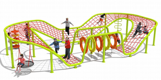 Quality 114mm Galavanized Pipe Climbing Net Frame Cable Net Structure 3-15 Year'S Old for sale