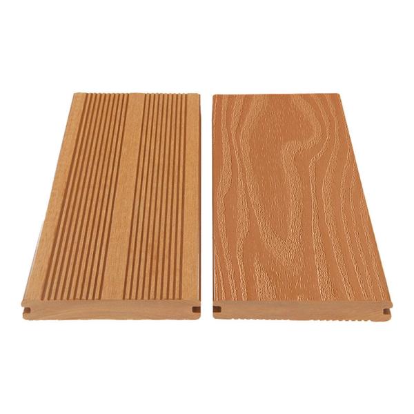 Quality Exterior Robust Wood solid edge Composite decking Trim Boards Customized Length for sale