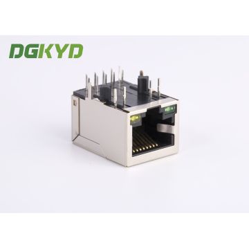 Quality Right Angle Dip Modular Jack 8P8C Rj45 With Transformer Surface Mount for sale