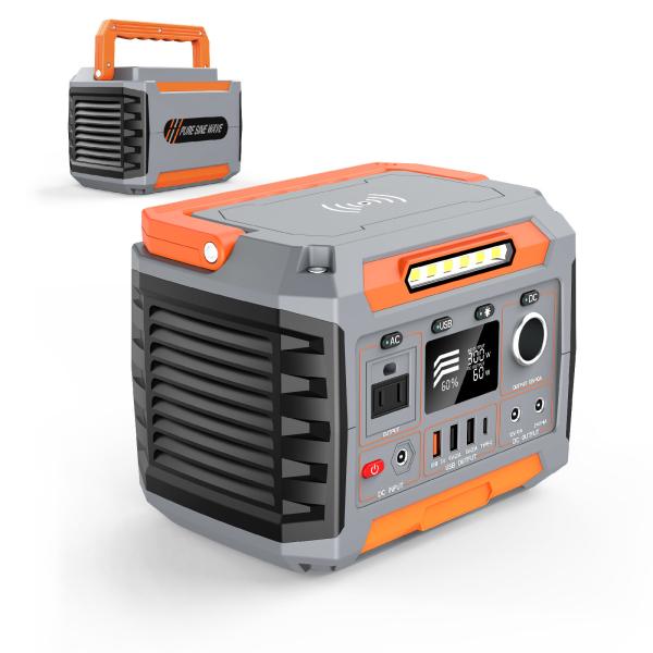 Quality Multi Function 300W Portable Power Station With Solar Charging / Lithium Ion Battery for sale
