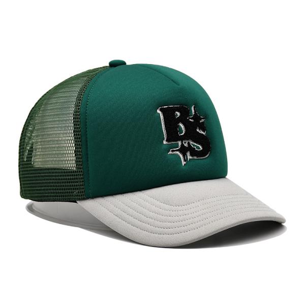 Quality Towel embroidery and foam Cotton Trucker Mesh Cap All Seasons for sale