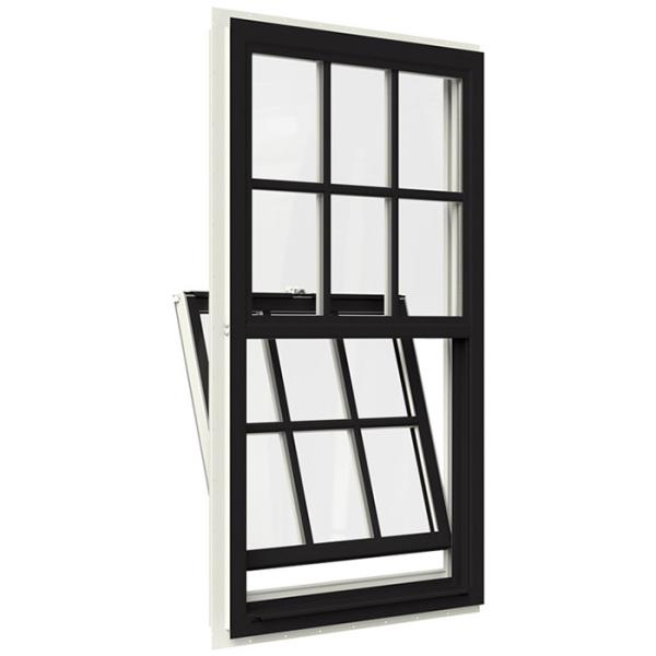 Quality Double Glass Soundproofing Bathroom Aluminum Alloy Frame Rustic Double Hung for sale