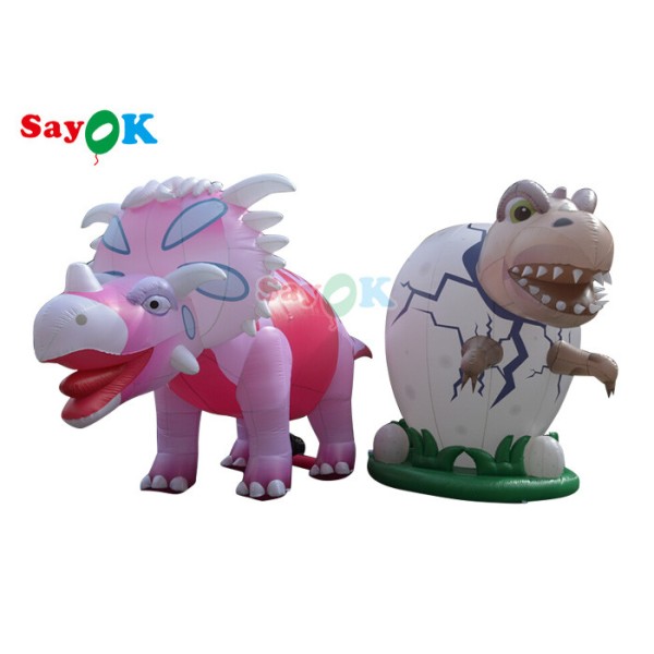 Quality Inflatable Advertising Characters 4m Inflatable Giant Dinosaur For Festive Decoration Wind Resistance for sale