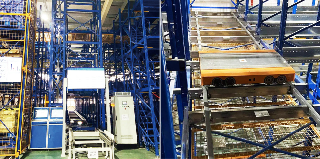 Four-Way Shuttle Pallet ASRS Room Temperature Warehouse Automatic Storage and Retrieval System Radio Shuttle Racking