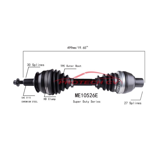 Quality AWD 4Matic Axle Cv Shaft Assembly CLA250 Mercedes Benz Drive Shaft for sale