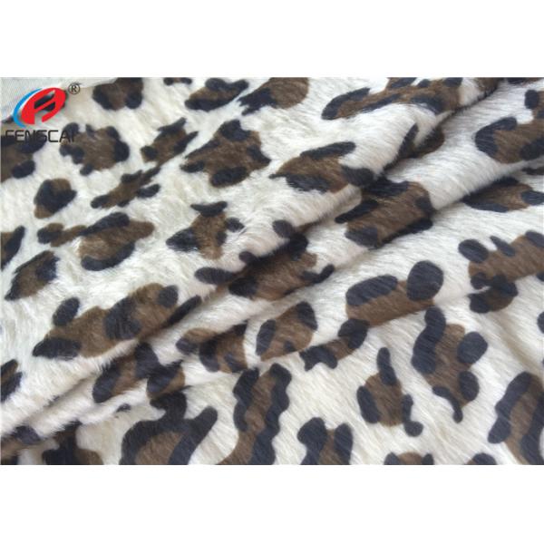 Quality Animal Printed Velboa Fabric Polyester Velvet Fabric For Upholstery for sale