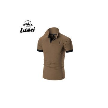 Quality Plus Size Cotton Polo T Shirts Muscle Collared Sublimation Fitted Soft Knit for sale