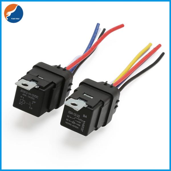 Quality 12v DC 40A 4Pin Automobile Relay Wire Waterproof Integrated Car Auto Socket for sale