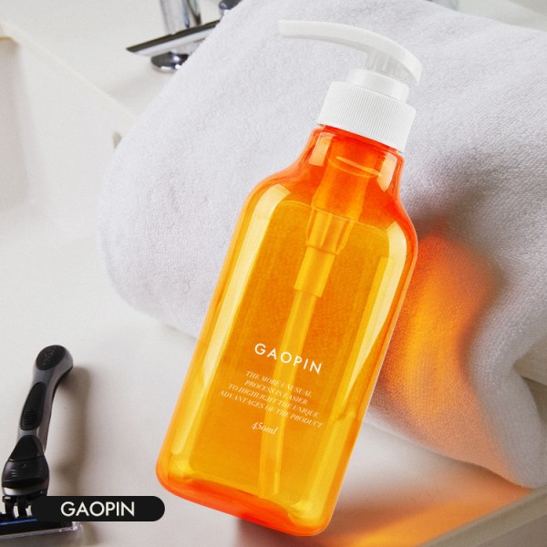 Quality 450ml PET Plastic Lotion Pump Bottle Packaging Hand Wash Liquid Shampoo Container for sale
