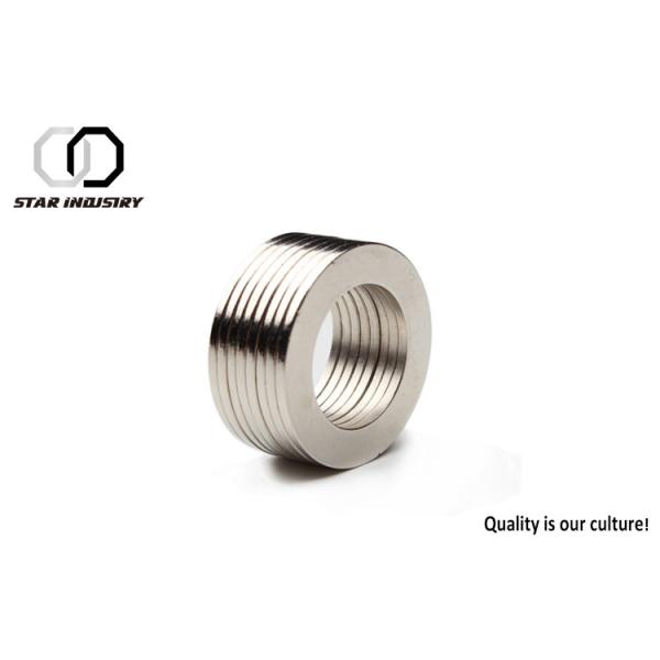 Quality Ring Shape Large Neodymium Magnets , Big Round Magnets D20 x d15 x 3mm for sale