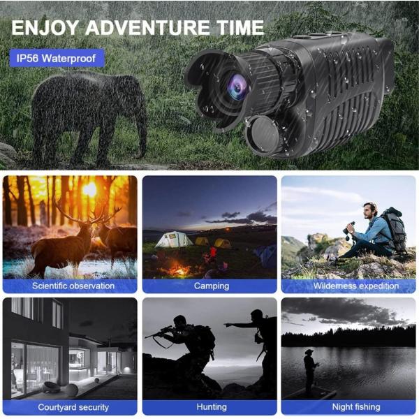 Quality 1080P Digital Monocular Night Vision Long Range 1200Mega Pixel for sale