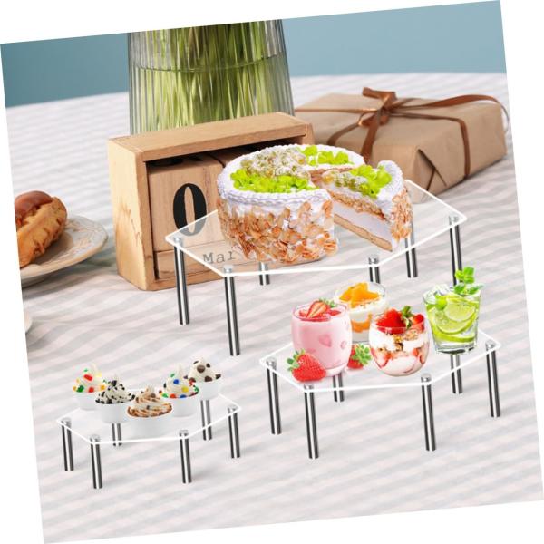 Quality Acrylic Cupcake Display Stand Set Stackable Dessert Showcase For Party Weddings for sale