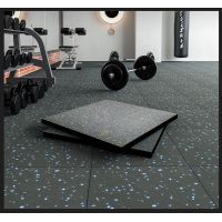 Quality Custom Rubber Floor Mats 1000mm*1000mm Interlocking Gym Flooring for sale