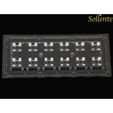Quality 60 Degree 2x6 Led Array Lens For 12W Led Light Components for sale