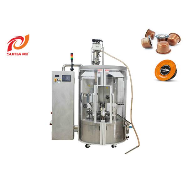 Quality 3000cph CE Rotary LavazzaBlue Coffee Capsule Filling Sealing Machine for sale