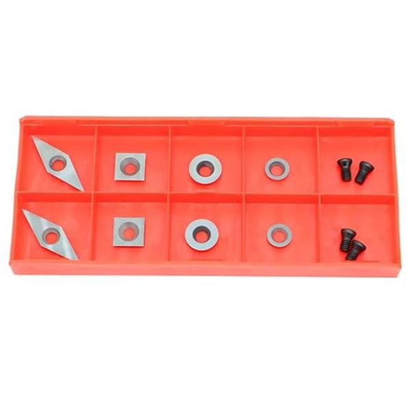 Quality 8pcs Tungsten Carbide Cutter Inserts For Wood Lathe Turning Tools for sale