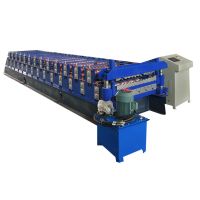 Quality Trapezoidal Panel Profile Aluminum Double Layer Roll Forming Machine for sale