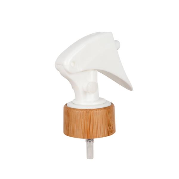 Quality 24/410 White Plastic Bamboo Perfume Atomizer Eco Friendly Toner Sprayer With A for sale
