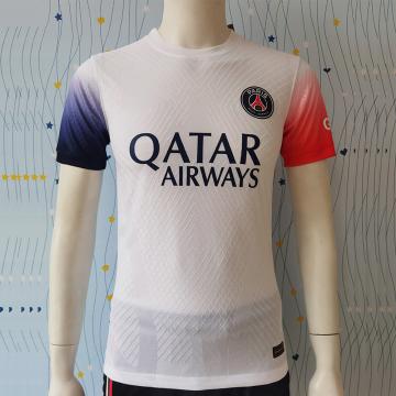 Polyester 100% Soccer Jacquard Jersey Durable Breathable Player Jersey