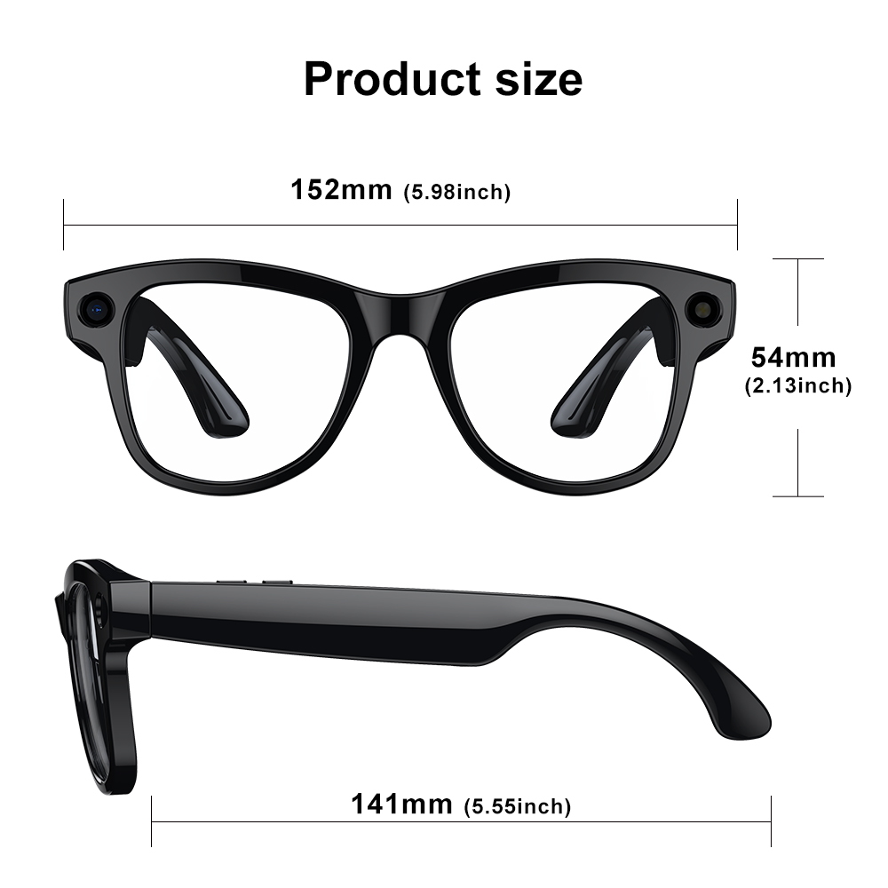 M02 AI Smart Video Camera Glasses
