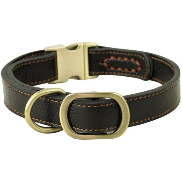 Quality All Natural Genuine Leather Collar Strong 3 Sizes Available Suit For Dog / Pet for sale