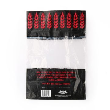 Quality Plastic Clear PE Wicker Bread Packaging Bags Custom Logo Printed for sale