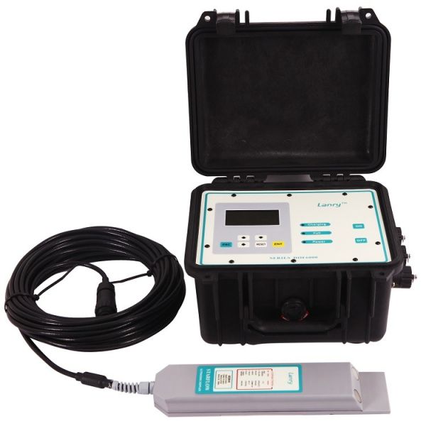 Quality ABS Transducer Ultrasonic Liquid Flow Meter River Velocity Rechargeable Battery for sale