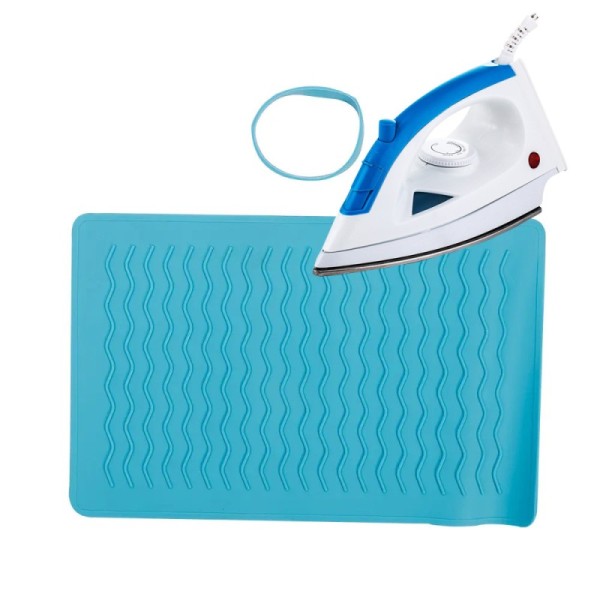 Quality Custom Color Dining Table Mats Placemats Set Silicone Heat Resistant Mat For Flat Iron for sale