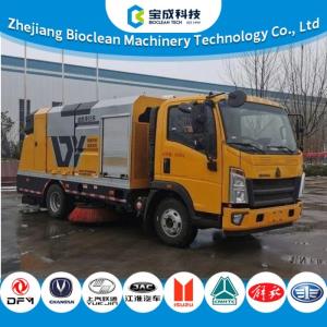 Quality Strong Power 8ton Street Cleaner Truck Road Sweeping Vehicle ZBJ5087TSLF for sale