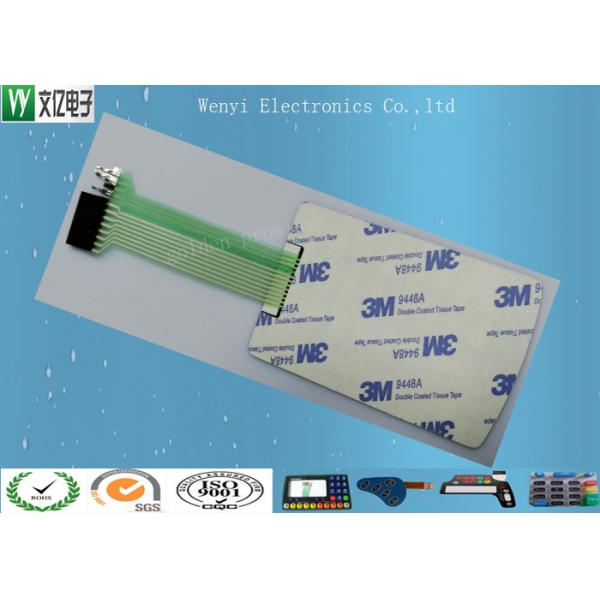 Quality PET Membrane Switch Connectors Pitch 2.54mm , Embossed Key Tactile Switch Keypad for sale
