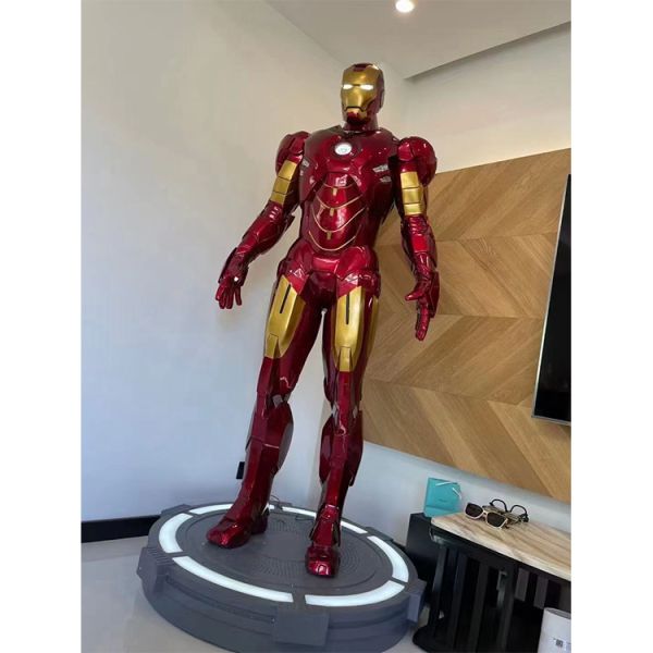 Quality Customized Size Iron Man MK47 1 to 1 Statue Marvel Figure Resin Fiberglass Sculpture for sale