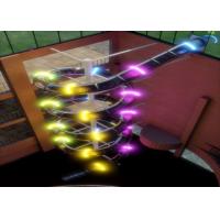 Quality Outside Colorful Spiral 80cm Stainless Steel Slides Led Light for sale