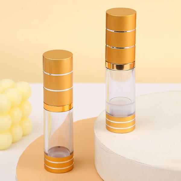 Quality Empty Plastic Cosmetic Packaging 15ml 30ml 50ml Essential Oil Airless Pump for sale