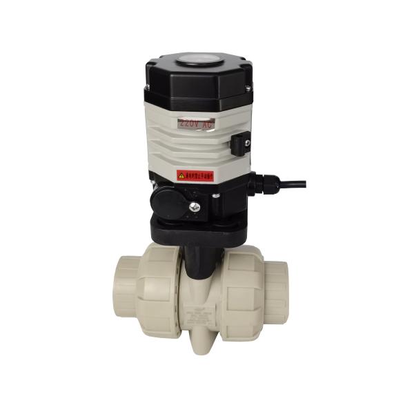 Quality Compact Electric Actuated PP-H Ball Valve Double Trunnion for sale