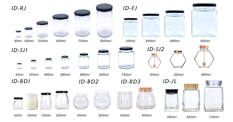 200ml 250ml 500ml Glass Bottles for Juice Milk