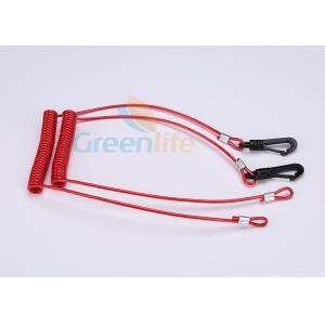 Quality Extendable Jet Ski Lanyard For Emergency , Jet Logic Lanyard Plastic Clip End for sale