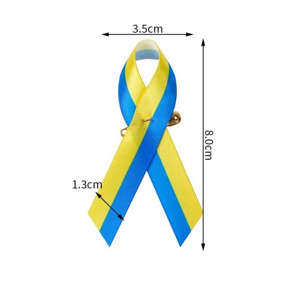 Quality Customized MSD Love Peace Ribbon Awareness Ribbon with Russian Flag Print and for sale