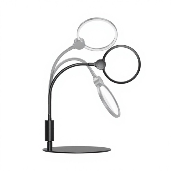 Quality Detachable 3X+6X Illuminated Screen Magnifier Desk Lamp with Acrylic Lens for Reading for sale