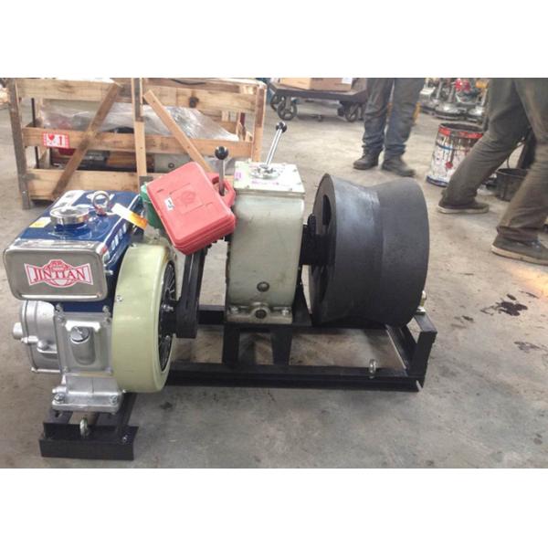 Quality 3 Ton 6HP Diesel Engine Power Cable Winch Puller Coming With Steel Rope for sale