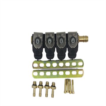 Quality 2 Ohm 3 Ohm Resistance Black LN-LIG1S LPG CNG Injector Rail For Autogas for sale