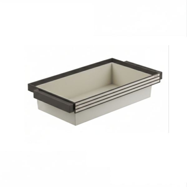 Quality MJMHD Pull-Out Basket / Drawer Organizer, LB-5 Model, 964x485x170mm Shallow Open Storage Box, MDF Core with PVC Coating for Wardrobe & Closet for sale