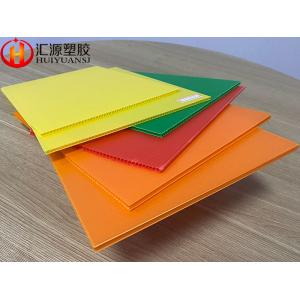 Quality Colorful Correx Fire Retardant Sheets , 4x8 Corrugated Plastic Sheet for sale