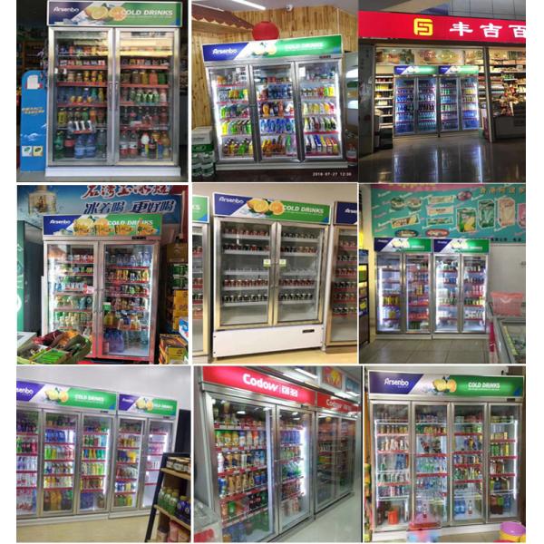Quality Upright 1600L Commercial Beverage Refrigerator Height 2130mm Multiscene for sale