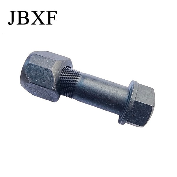 Quality 800-1000MPa Grey Black Excavator Segment Bolt With Plain Surface for sale