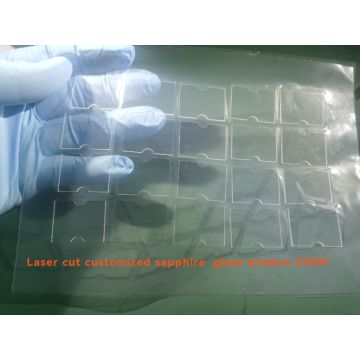 Quality Customized Shape Laser Cut Sapphire Windows , Sapphire Coated Crystal for sale