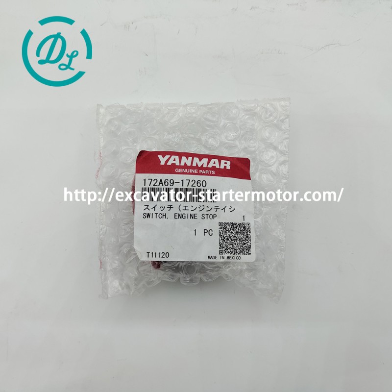 Yanmar excavator switch engine stop component