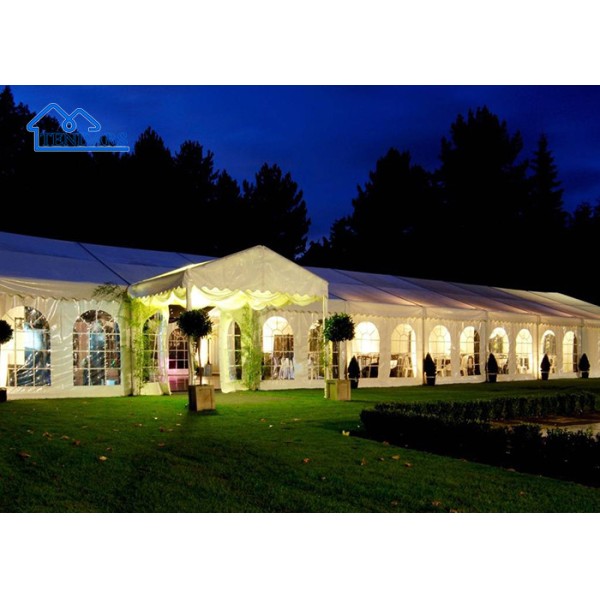 Quality Quick-Assembly Graduation Party Marquee Tents Hard-Pressed Aluminum Double-Layer Roof Wide Canopy Structure for sale